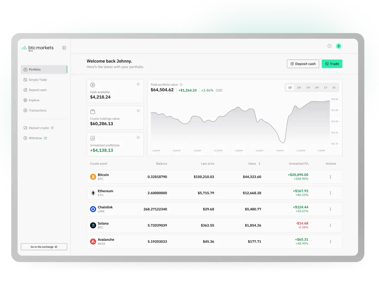 Simple Trade | Trade crypto on the go | BTC Markets